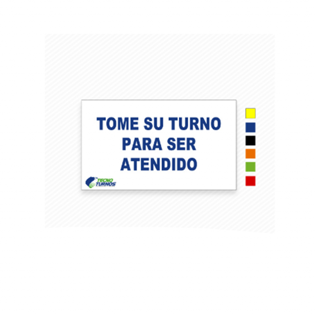 Placa Tome su Turno - TecnoTurnos